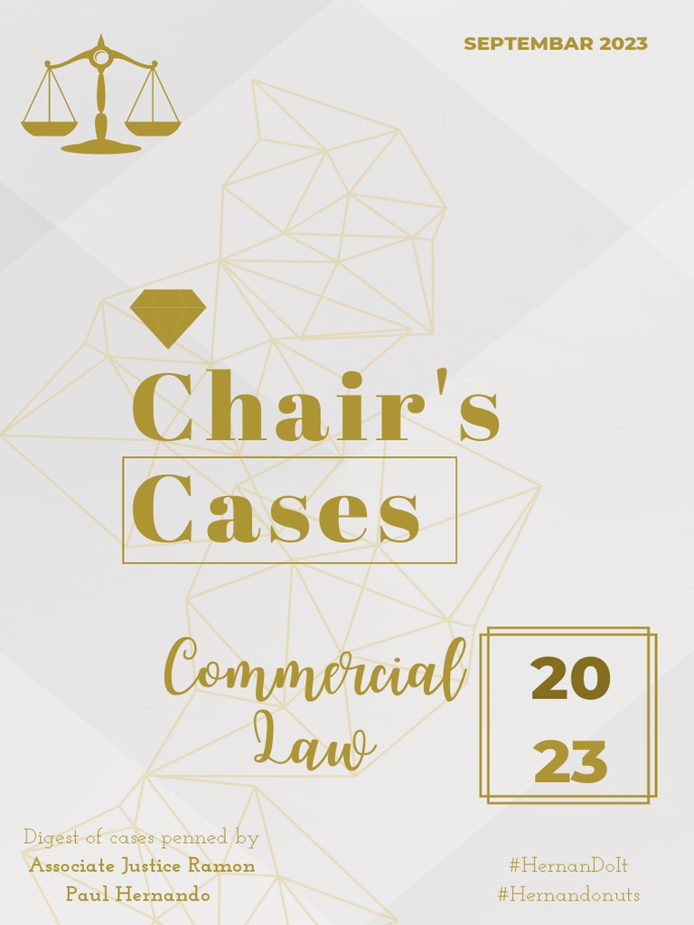 Commercial Law Case Digests - HernandoBar2023 | PDF | Estoppel | Legal ...