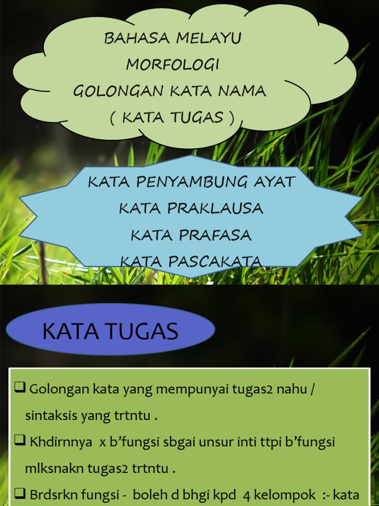 Dokumen - Tips - Bahasa Melayu STPM Penggal 2 Morfologi Kata Tugas | PDF