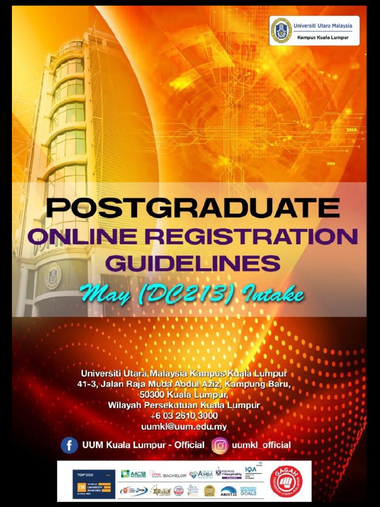 DC213 UUMKL - Registration Guideline | PDF | Travel Visa