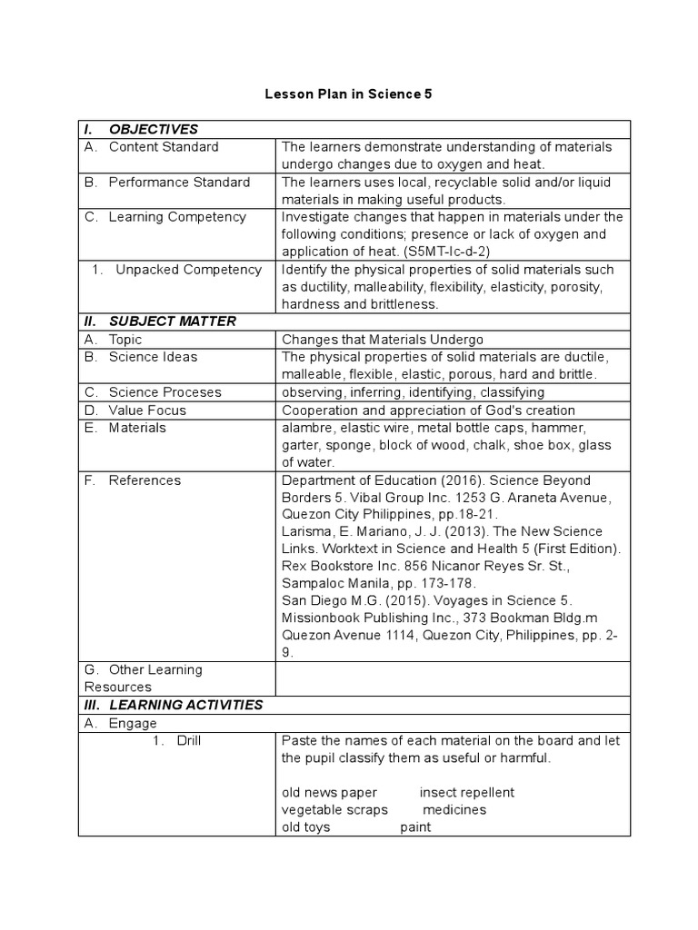 Iz Zy Science 5 | PDF | Ductility | Materials