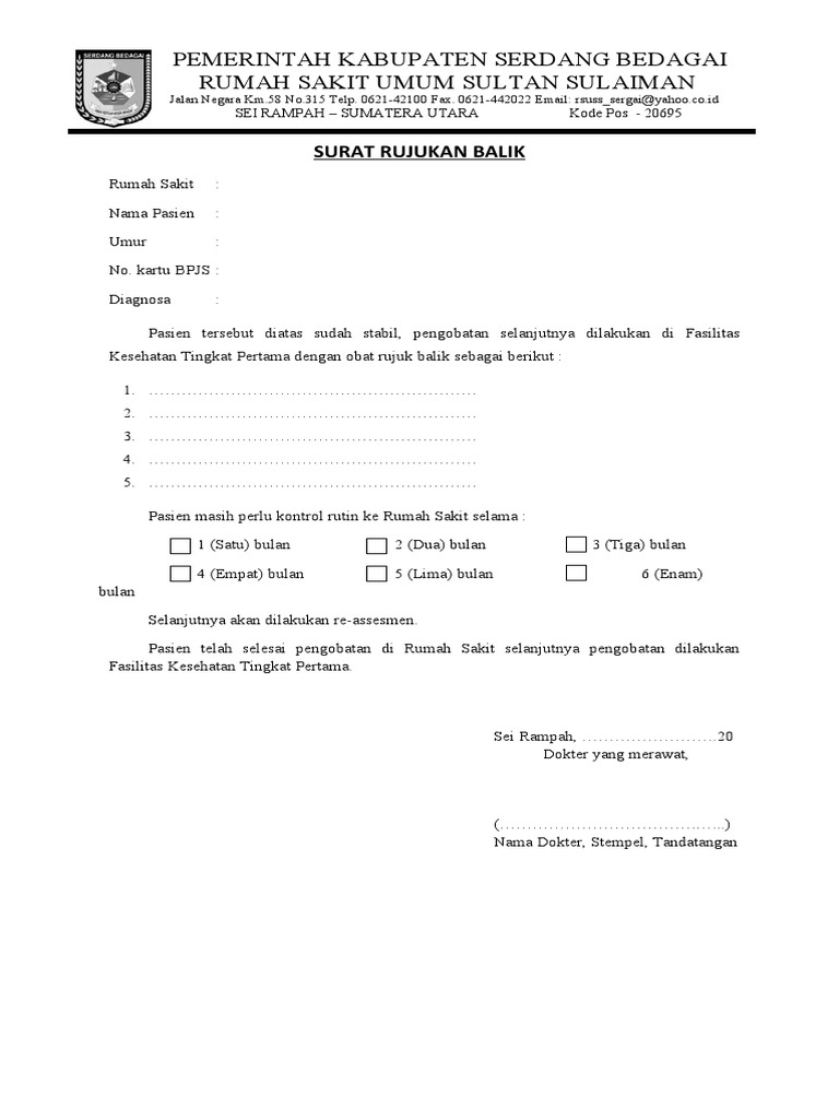 Blanko Rujuk Balik | PDF | Pengembangan Diri