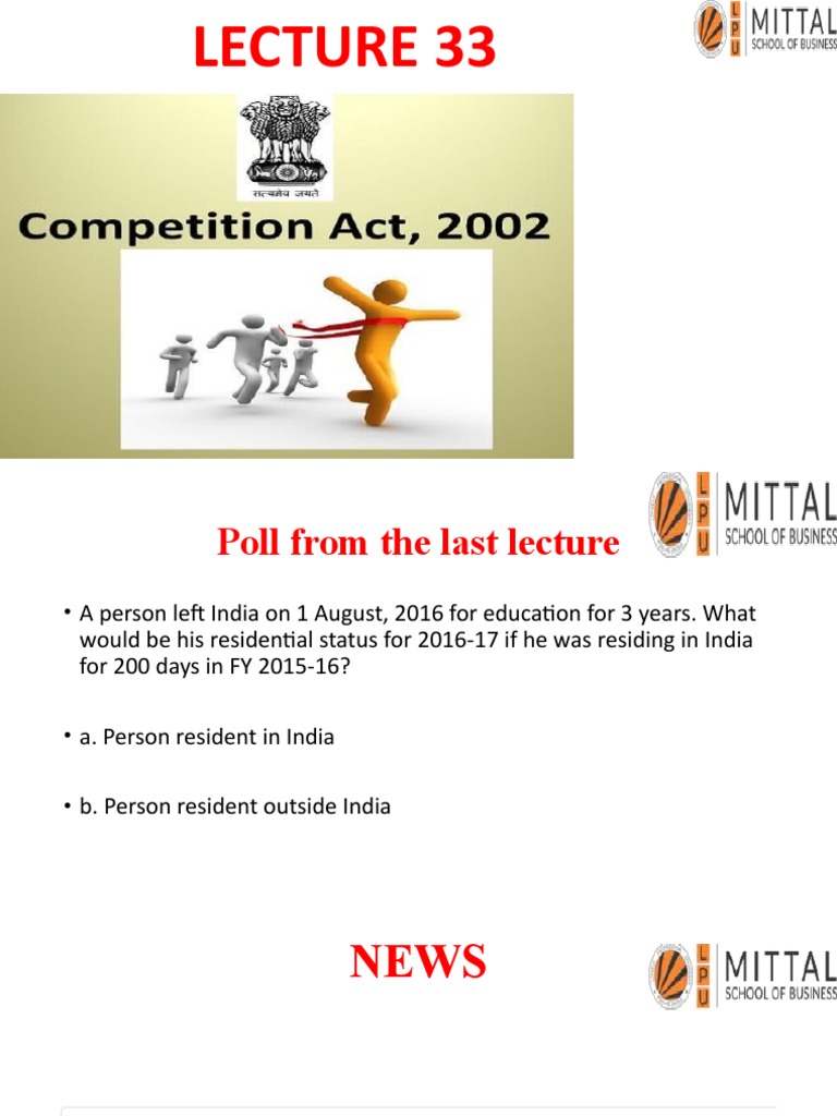 Understanding the Competition Act, 2002 | PDF | Microeconomics | Business