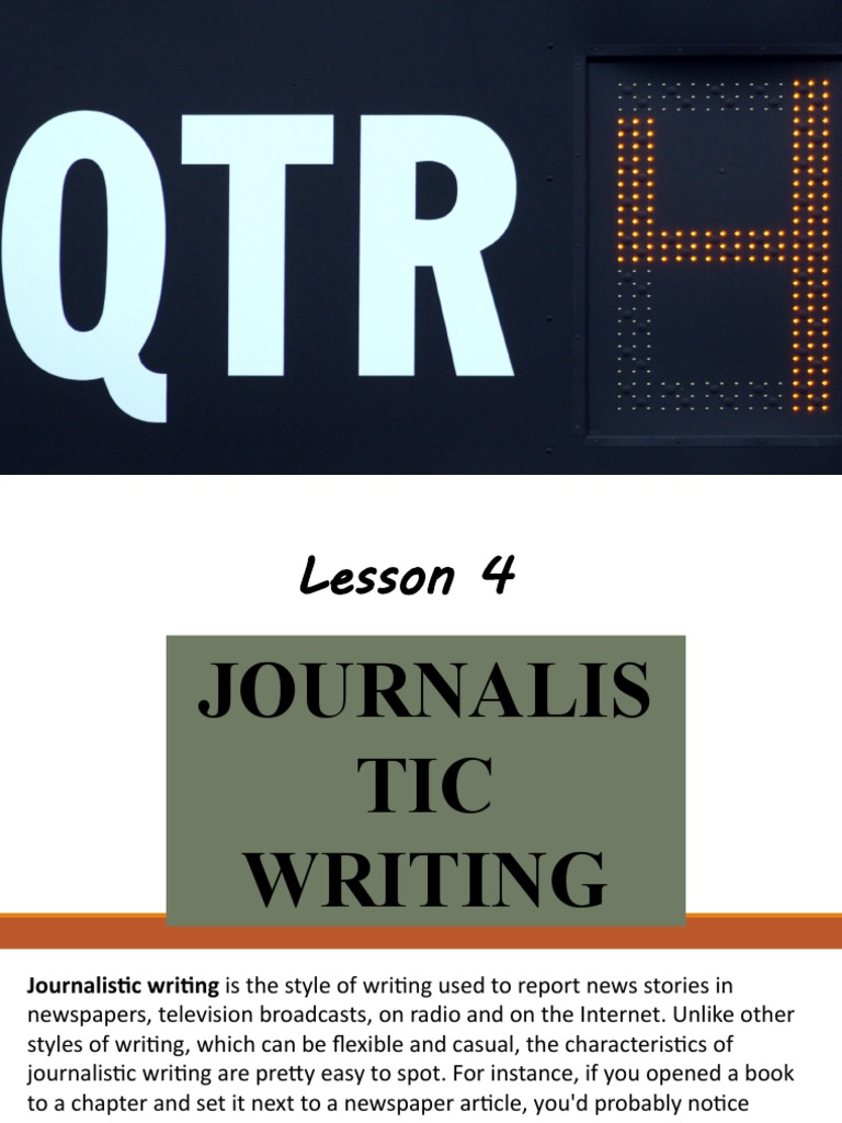 Grade 8 Lesson 4 English | PDF | Journalism | Newspapers