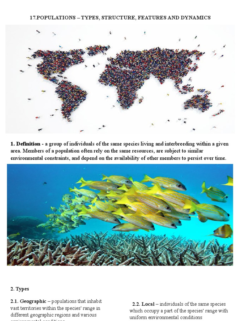17.populations - Types, Structure, Features and Dynamics | Download ...