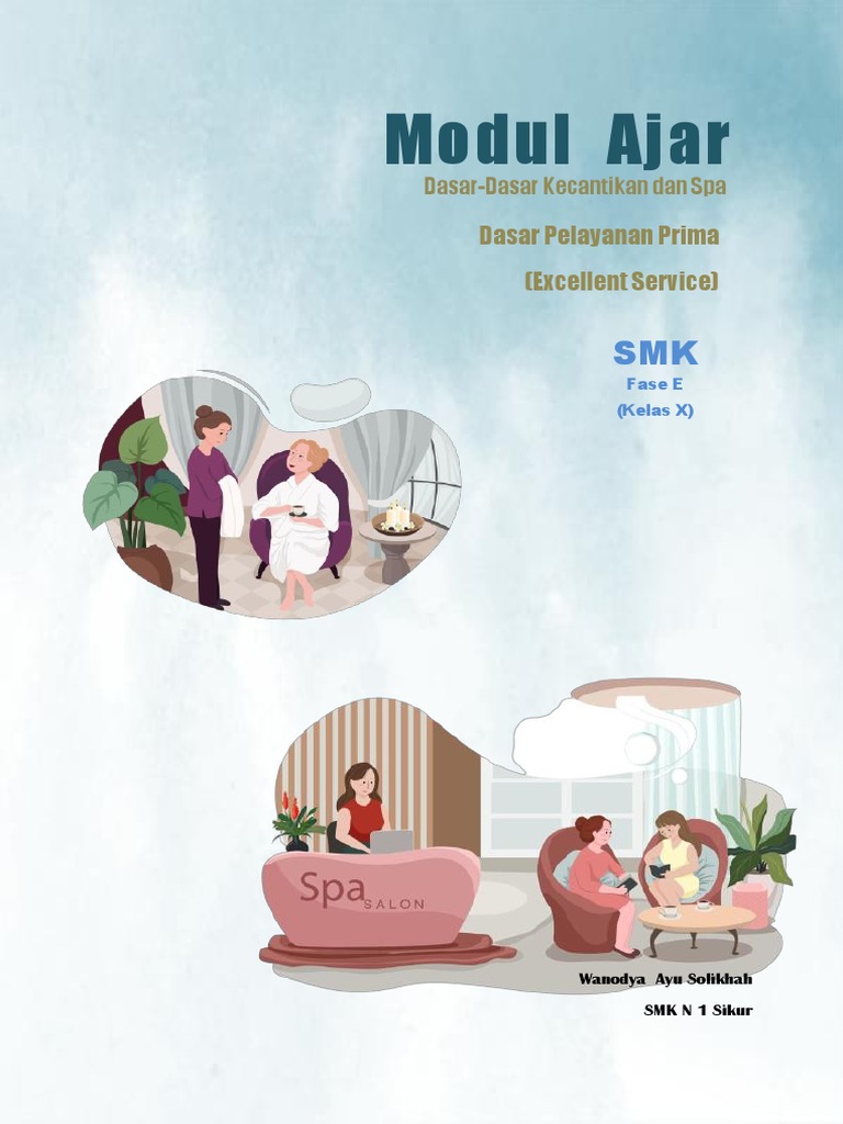 Modul Ajar Dasar-Dasar Kecantikan Dan Spa - Dasar Pelayanan Prima ... Modul Ajar Dasar-Dasar Kecantikan Dan Spa - Dasar Pelayanan Prima ...