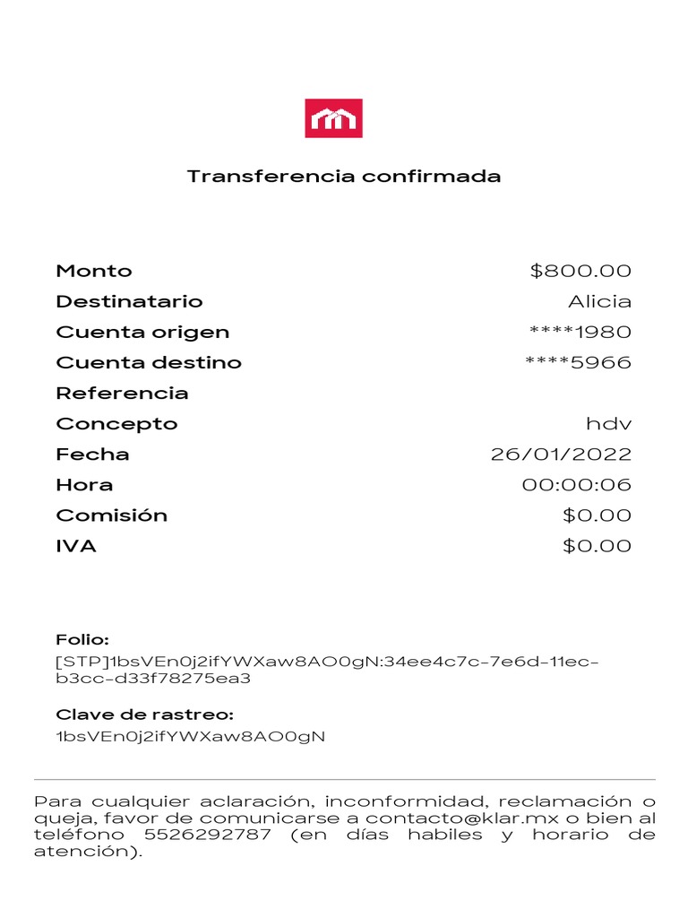 Klar Comprobante 01112022 144845 | PDF