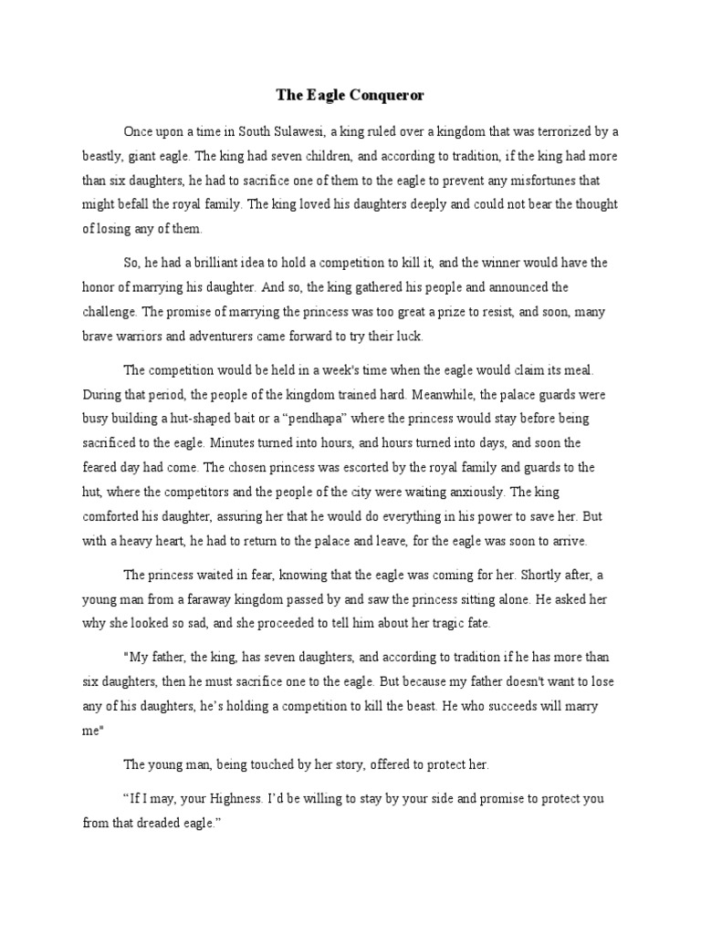 Story Telling - The Eagle Conqueror | PDF | Classics