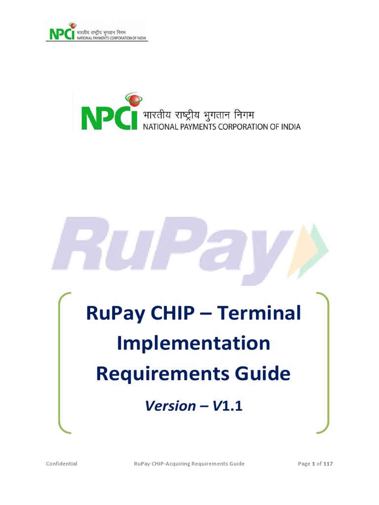 RuPay Chip Terminal Implementation Requirements Guide - v1.1 | PDF ...
