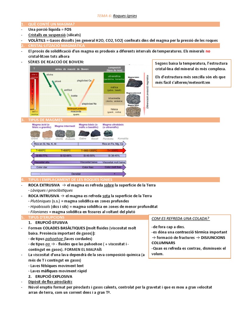 TEMA 6 Roques Ígnies | PDF