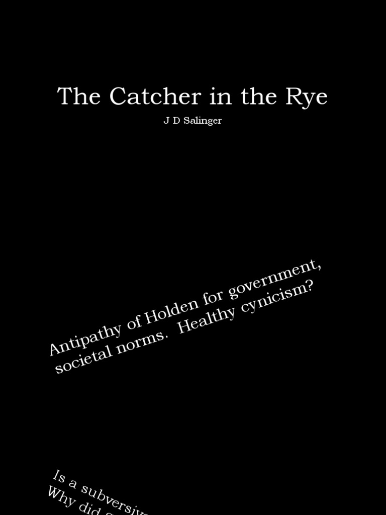 Catcher in the Rye: Themes & Context | PDF | J. D. Salinger