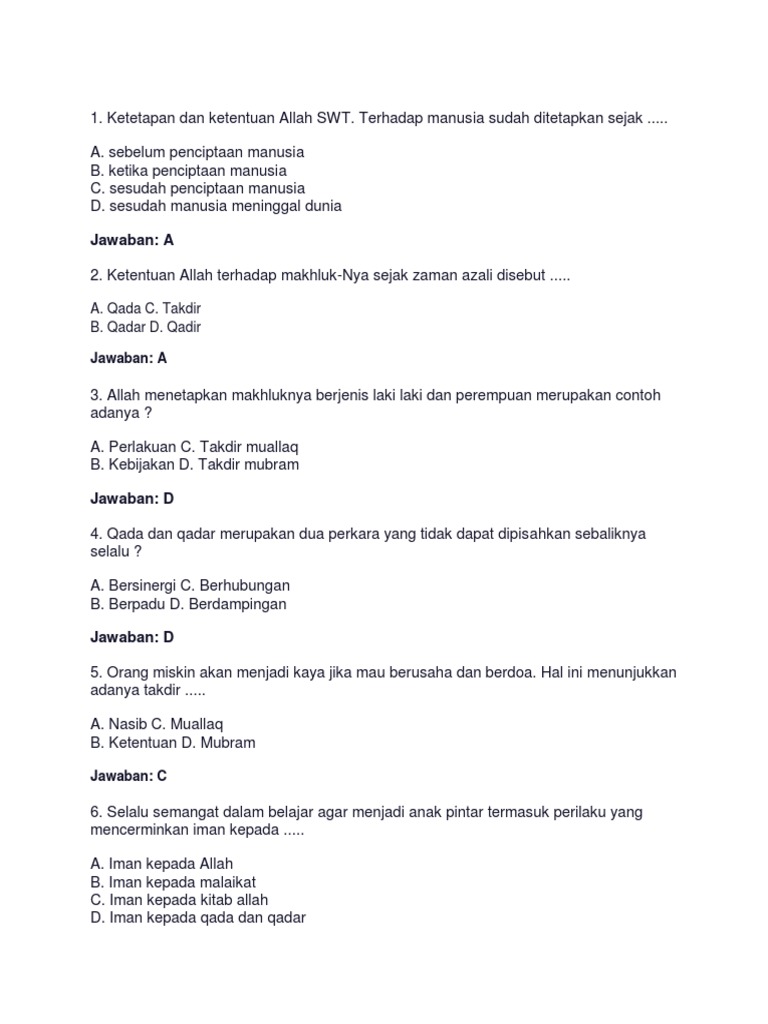 Contoh Soal Mapsi SD | PDF