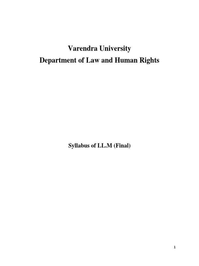 LLM Final Syllabus Details | PDF | Copyright | Patent