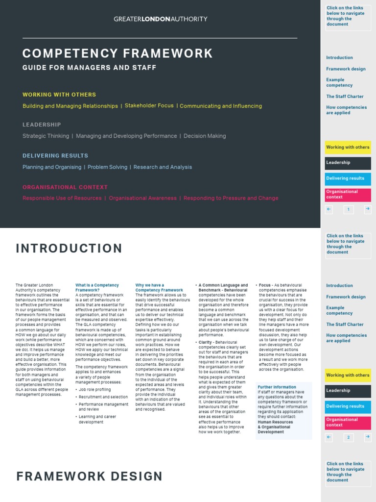 Gla Competency Framework HR 28june2021 | PDF | Competence (Human ...