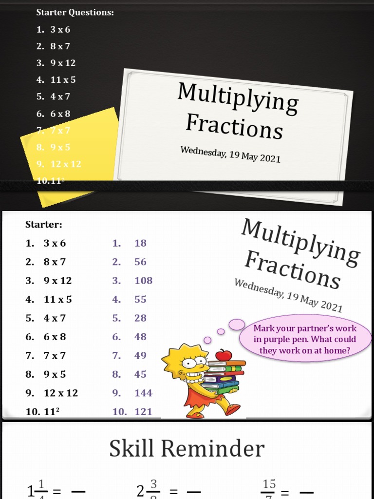 Multiplying Fractions Guide | PDF | Mathematics | Arithmetic