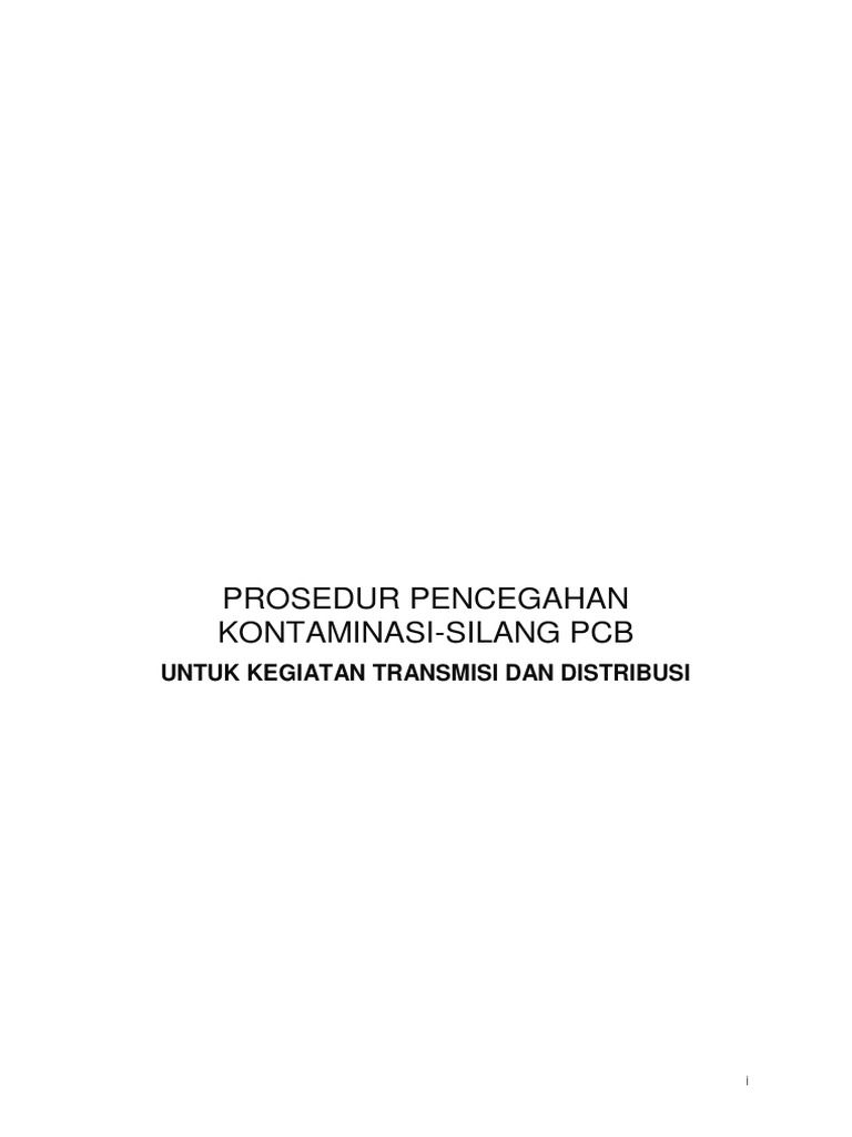 Prosedur Pencegahan PCB PLN | PDF