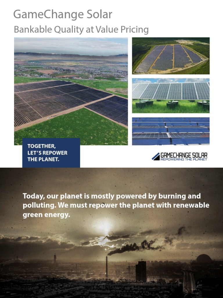 GameChange Solar Overview | PDF | Solar Power | Solar Panel