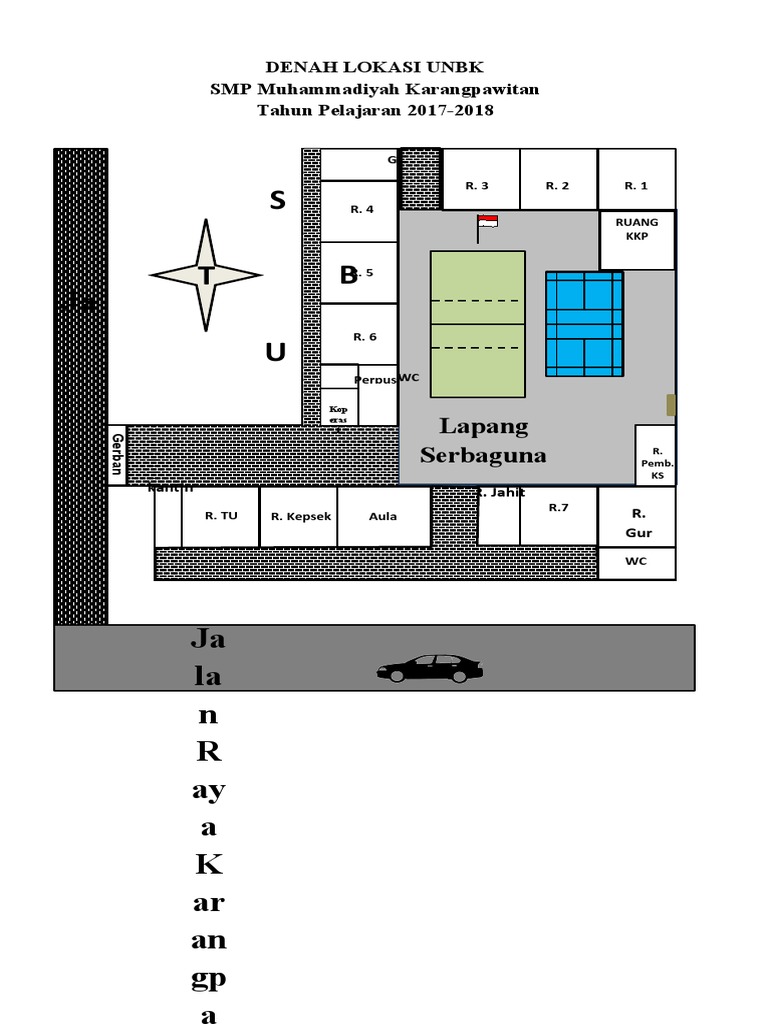 Denah Lokasi SMP Muhammadiyah | PDF