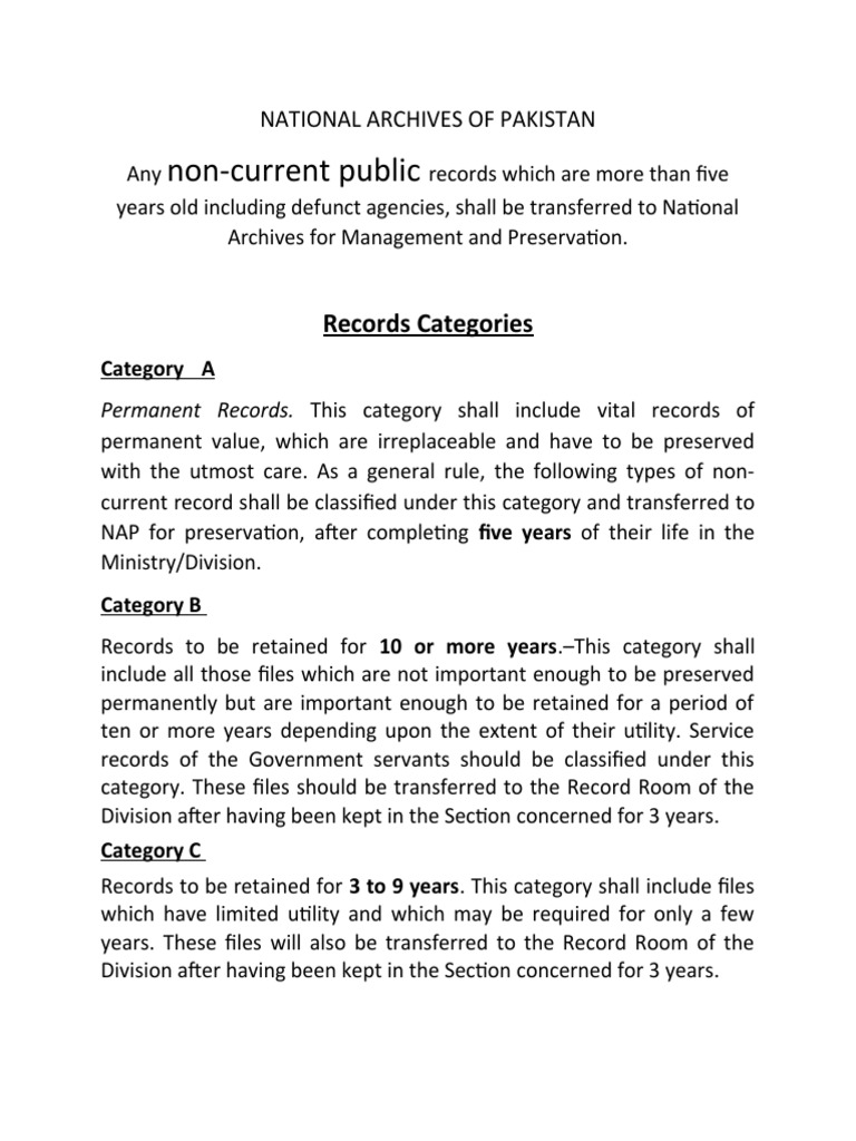 National Archives of Pakistan | PDF | Pakistan | Government Of Pakistan