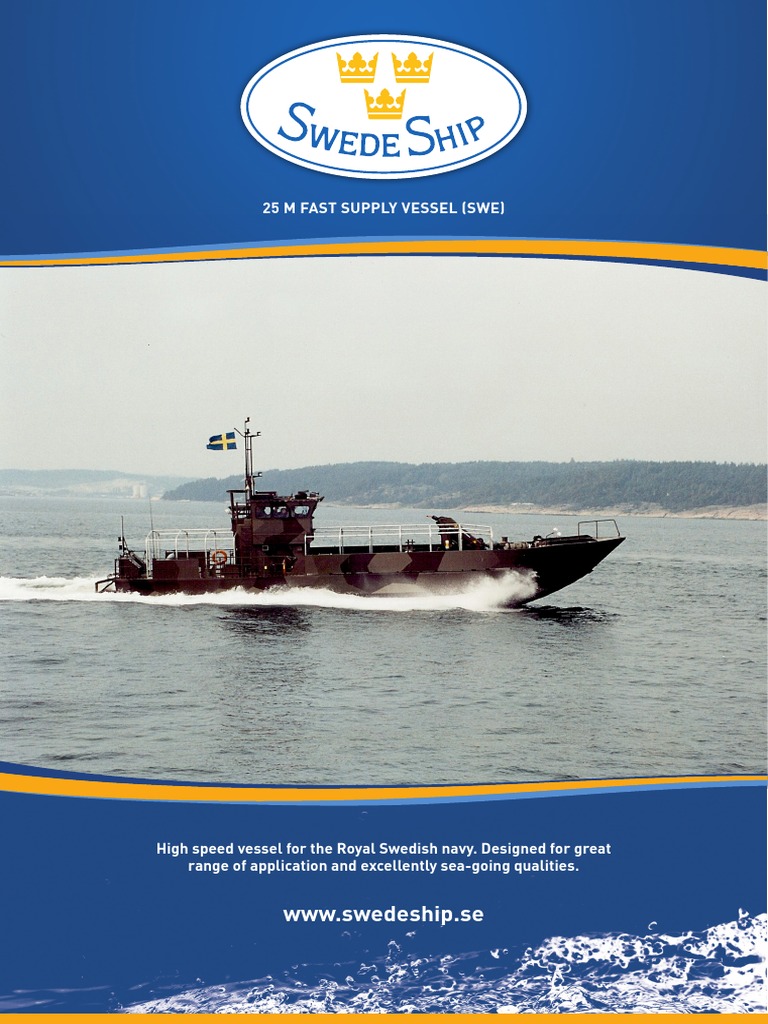 Swedish Navy Fast Supply Vessel | PDF | Watercraft | Water Transport