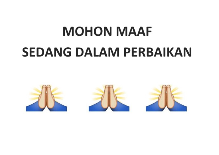 Toilet Sedang Dalam Perbaikan | PDF