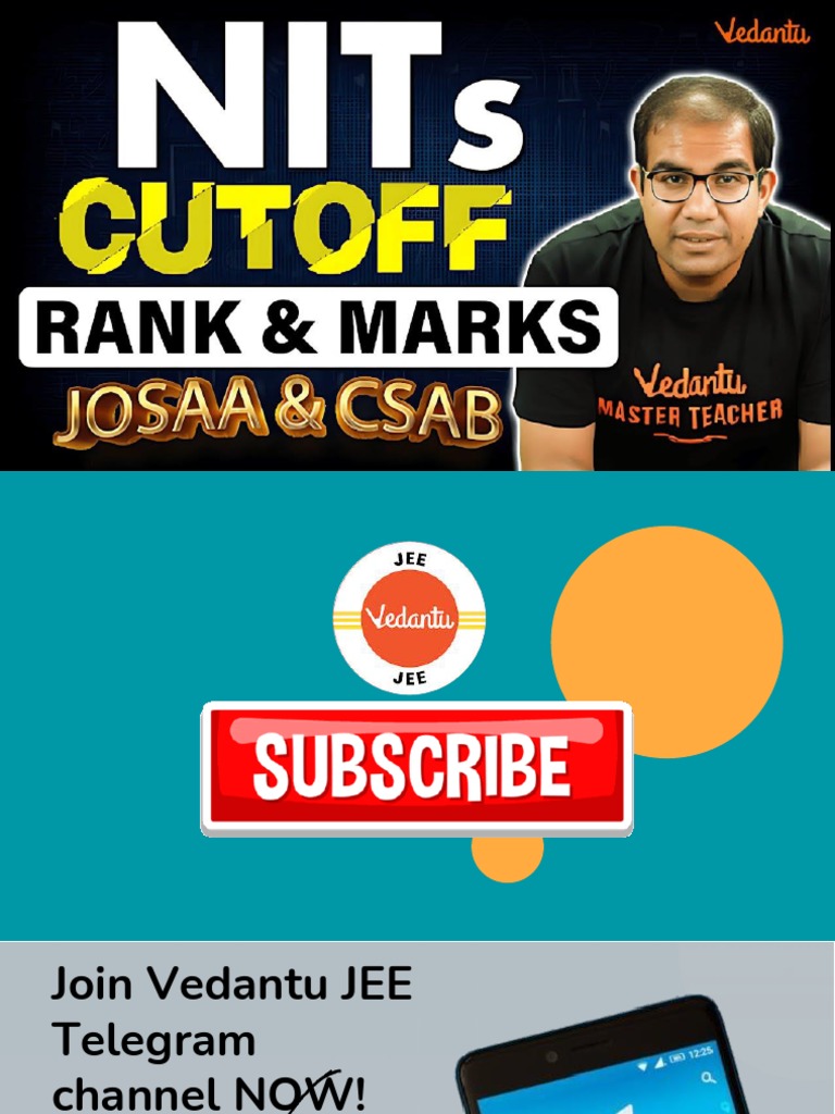 NIT Cut Off Rank & Mark - JOSSA + CSAB | PDF | Physical Sciences ...