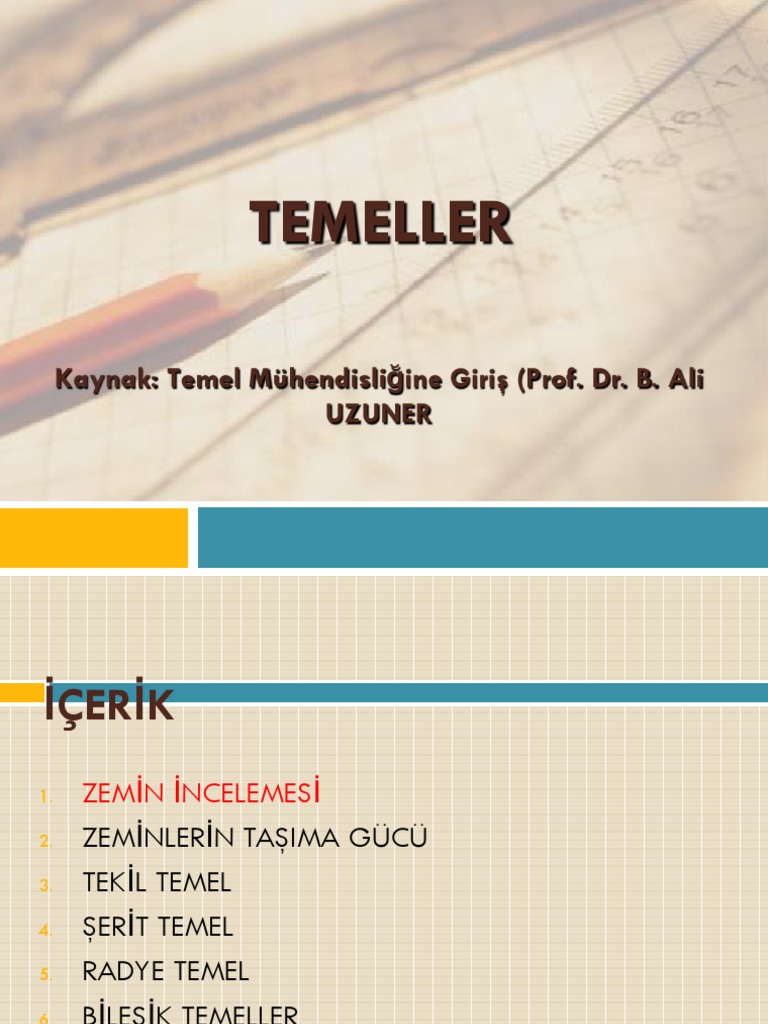TEMELLER. Kaynak Temel Mühendisliğine Giriş (Prof. Dr. B. Ali UZUNER | PDF