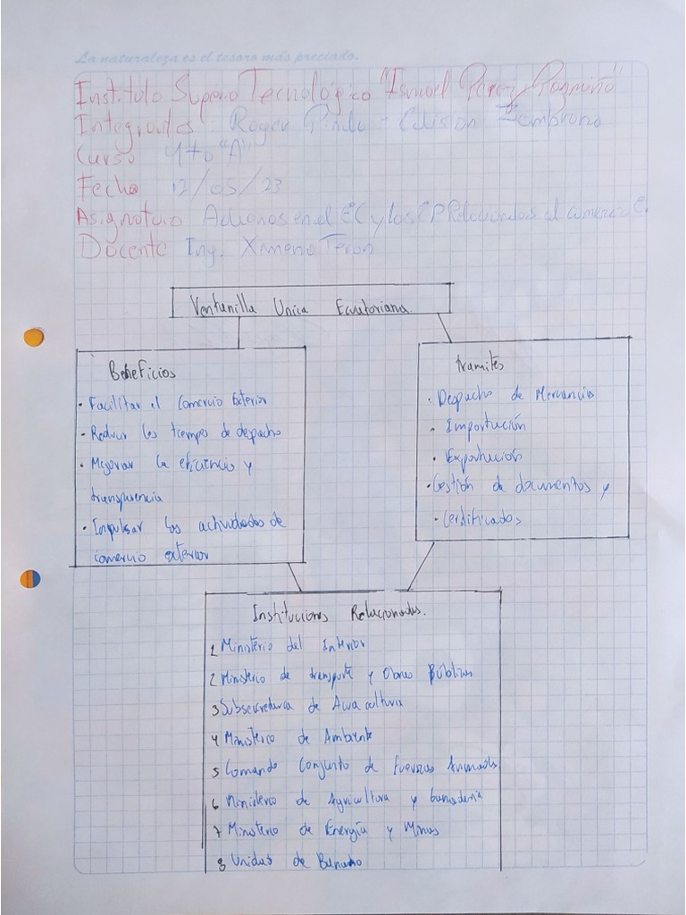 Taller Organizador Grafico Ecuapass y Sus Modulos | PDF