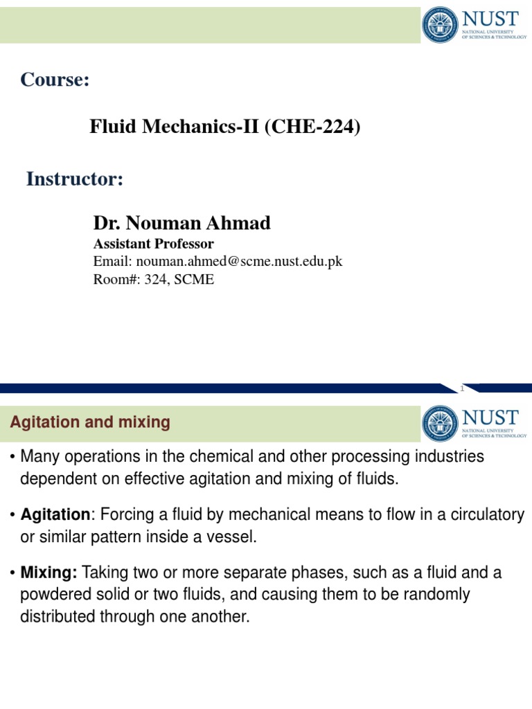 Agitation and Mixing - ALL Updated | PDF | Continuum Mechanics ...