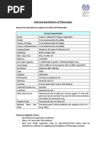 Photocopy Machine Specification_PMC (1) | PDF | Photocopier | Image Scanner