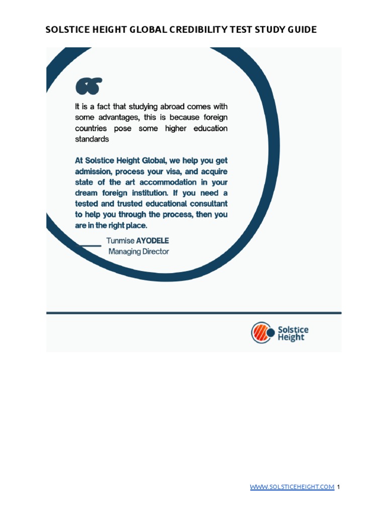 Credibility Interview Study Guide | PDF | Travel Visa | Master's Degree