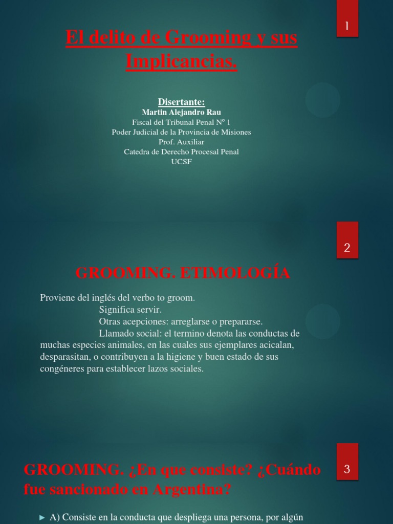El Delito de Grooming y Sus Implicancias - DR Martin Alejandro Rau ...