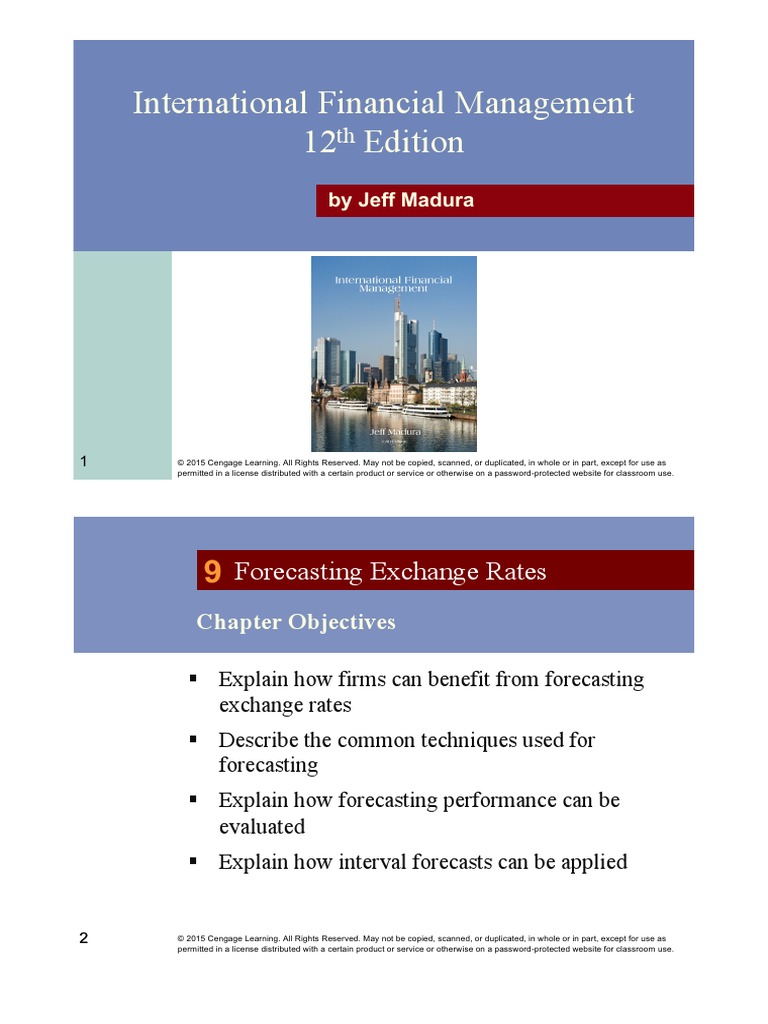 Topic 3. P2 - Chapter 9 | PDF | Forecasting | Exchange Rate