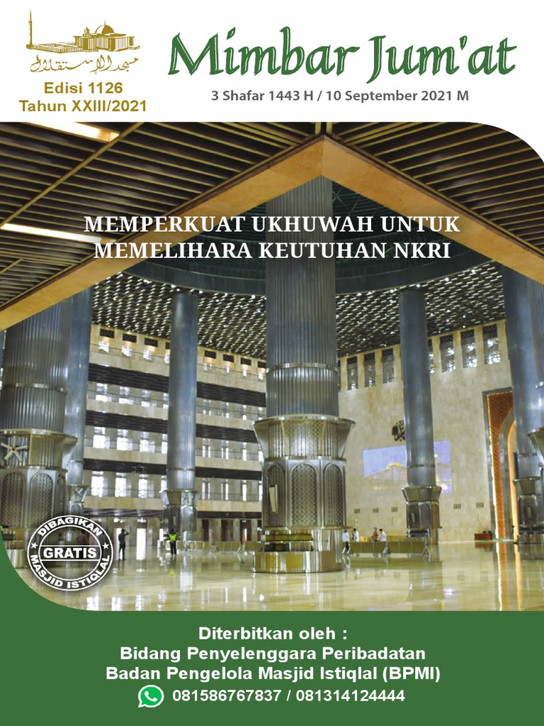 Khutbah Jumat - Menjadi Hamba Allah Yang Merdeka | PDF
