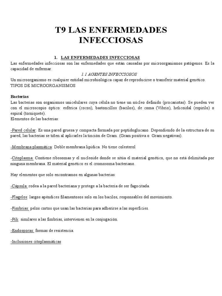 Introducción a Enfermedades Infecciosas | PDF | Inflamación | Las bacterias