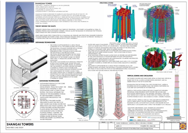 Shanghai Tower: Engineering Marvel | PDF | Civil Engineering | Building ...