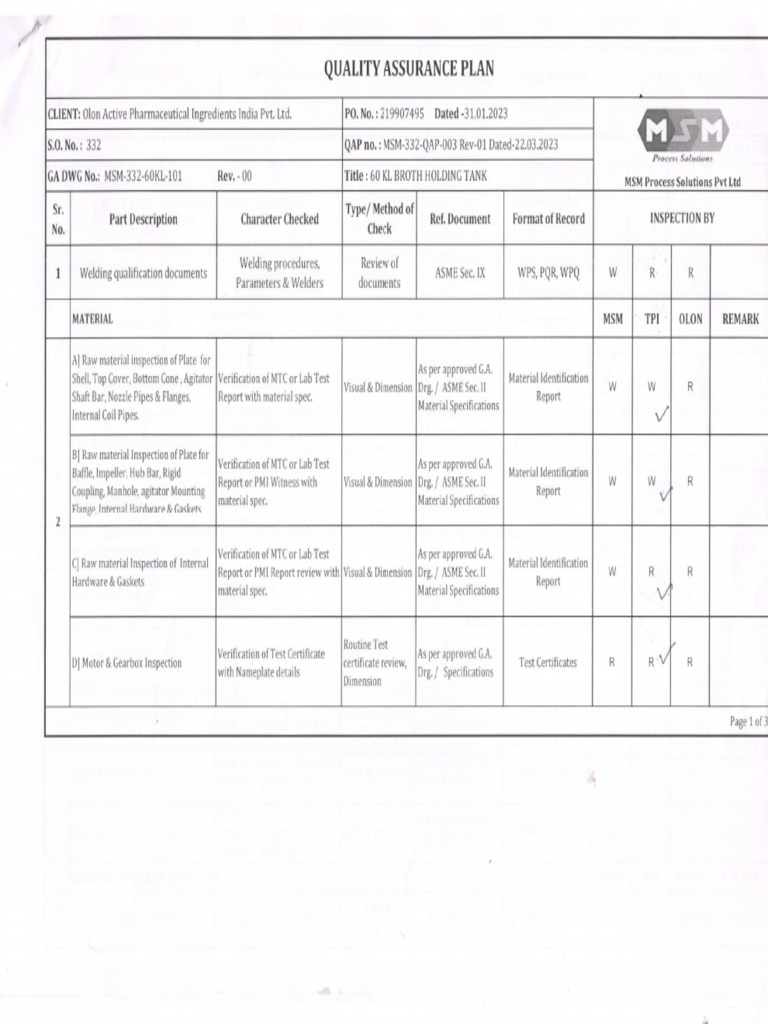 MSM Qap - Olon 2 | PDF