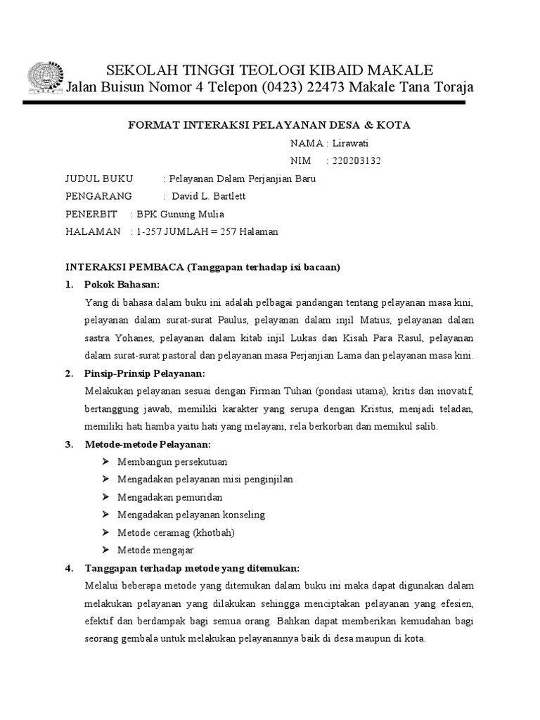 Interaksi Buku PDK | PDF