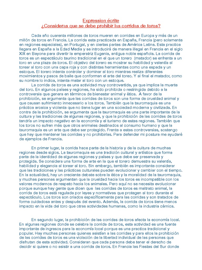 La Corrida | PDF | Toreo | Etica Aplicada