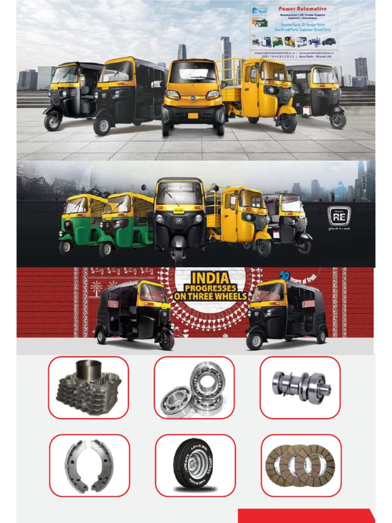 A. Power Bajaj Re 3W Parts Catalog | PDF