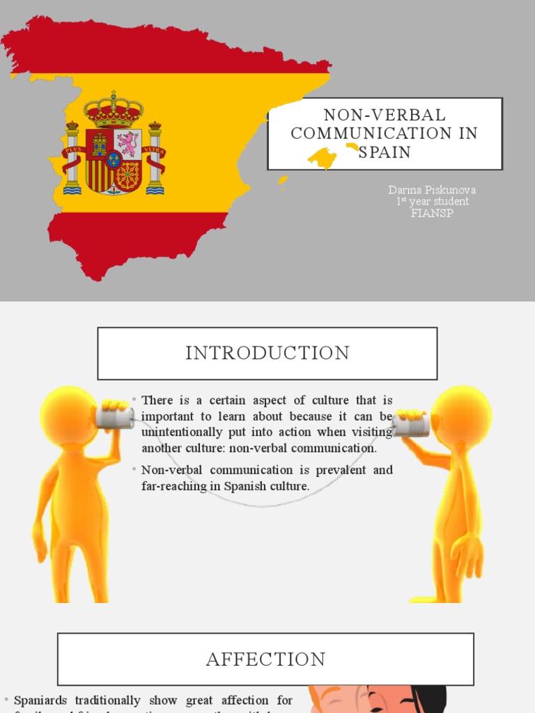 Non-Verbal Communication in Spain | PDF | Nonverbal Communication ...