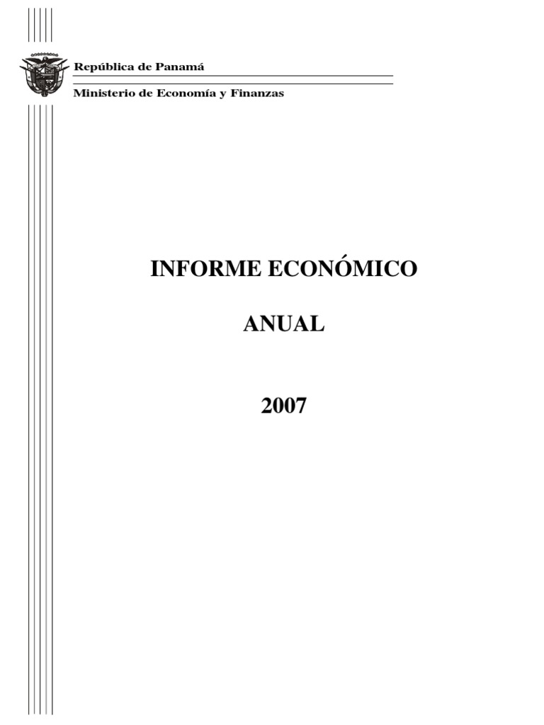 Informe Economico Anual 2007 | PDF | Inflación | Deuda gubernamental