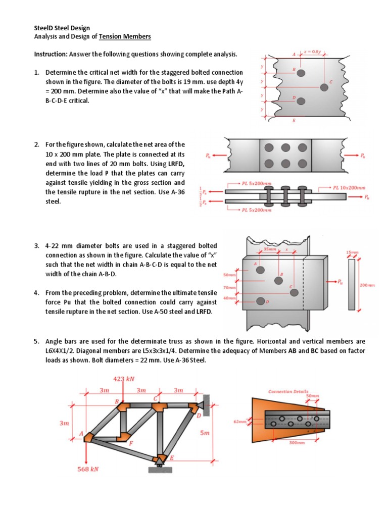 Staggered Bolted Connection Analysis | PDF