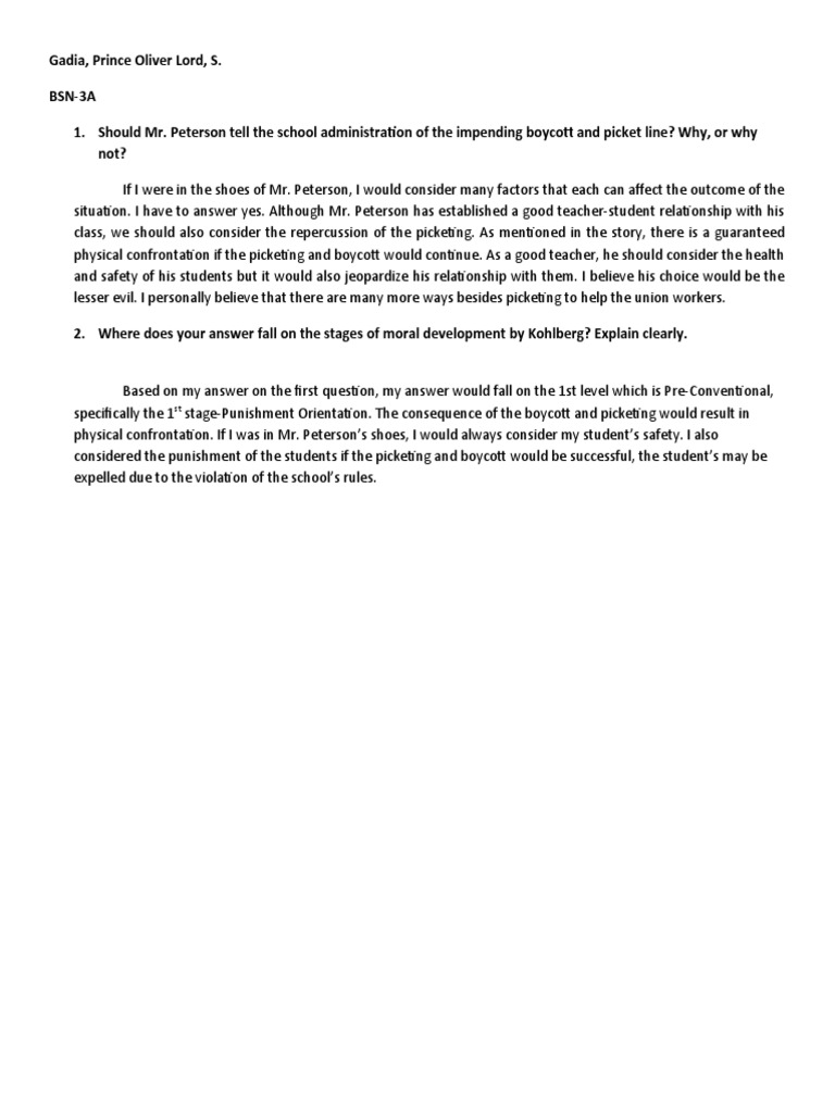 Ethics Activity 4 | PDF