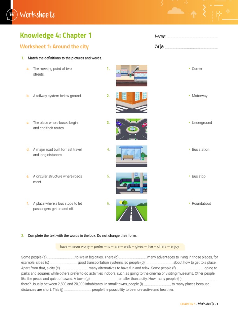 K4 C1 Worksheet | PDF | Bus | Transport