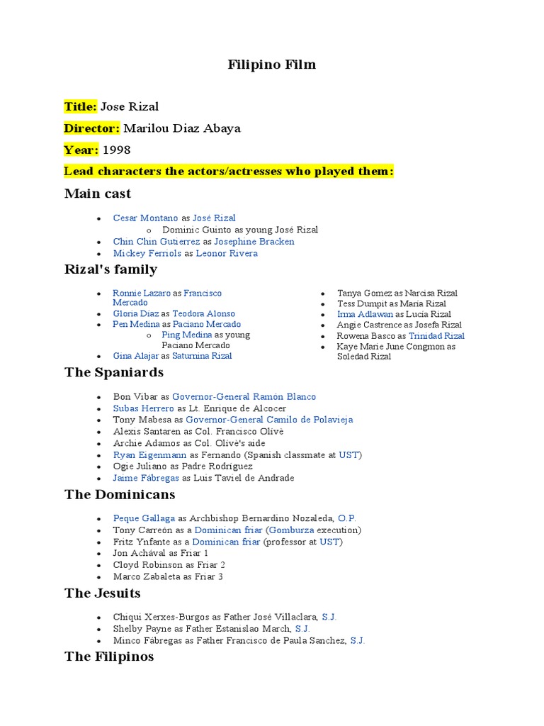Filipino Film | PDF