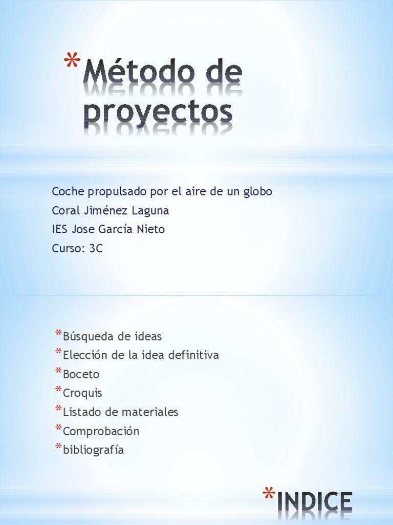 Método de Proyectos | PDF