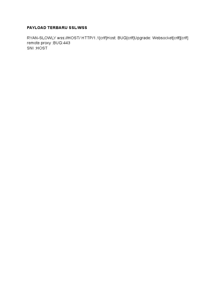 Payload Terbaru Ssl-Wss | PDF