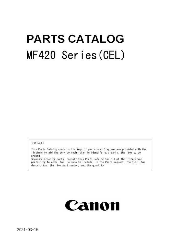 MF420+Series Partscatalog E EUR | PDF | Printed Circuit Board | Electrical Engineering