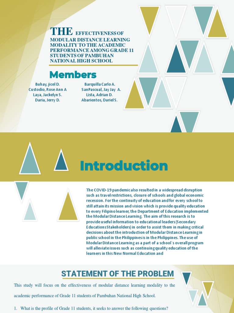 Defense Presentation Output | PDF | Statistics | Distance Education