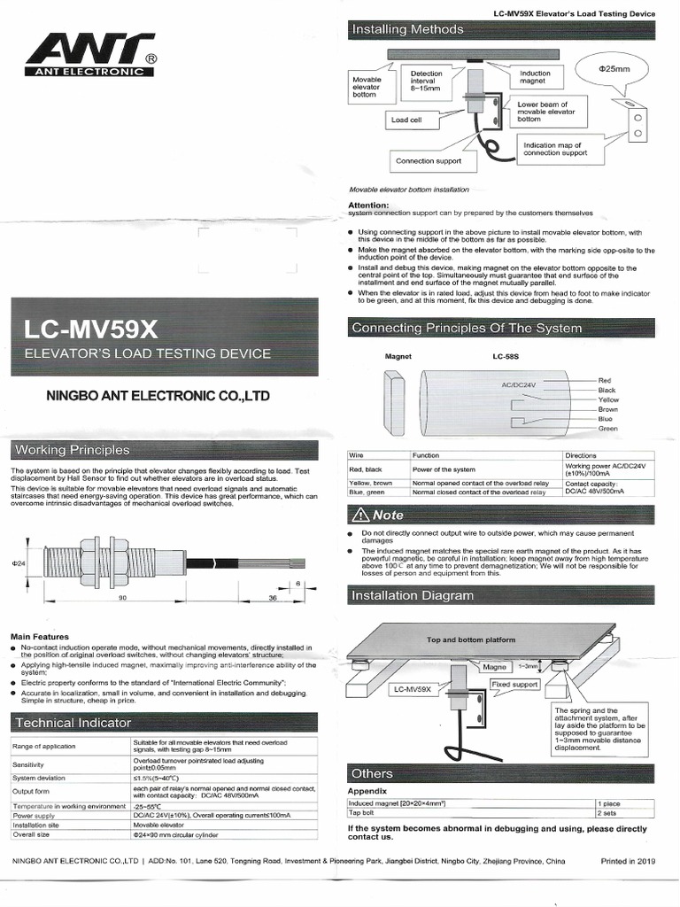 Ficha Tecnica Sensor Tipo Cigarro | PDF